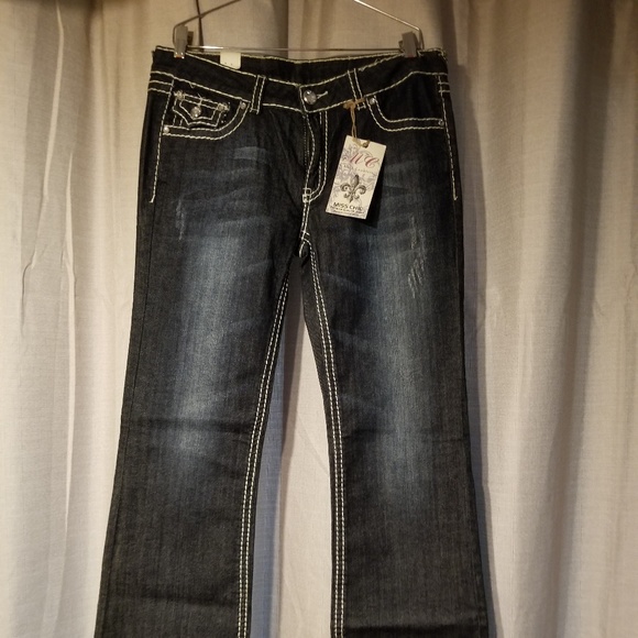 Miss Chic Jeans | Jeans | Miss Chic Jeans With Rhinestone Accents Size ...